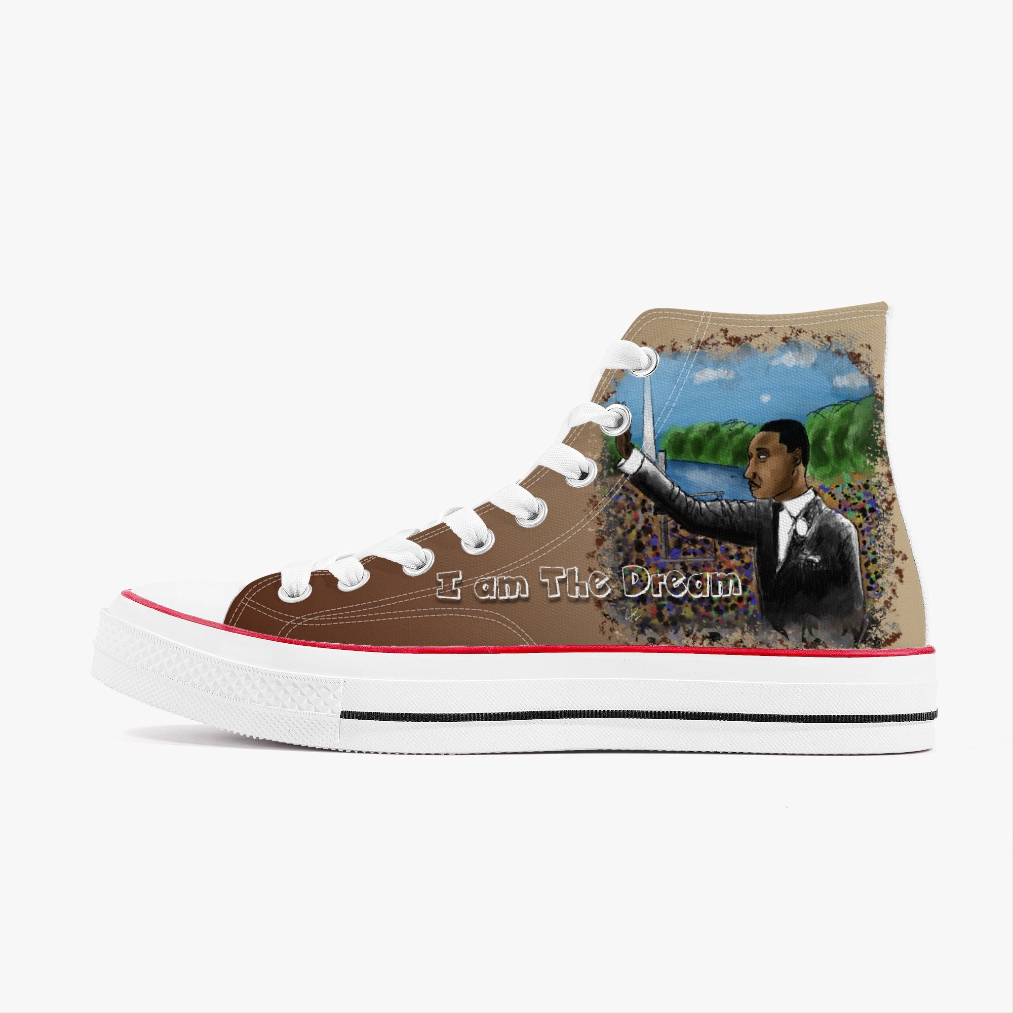 Martin Luther King Jr Dream Canvas High Top Sneakers COLORS - Etsy