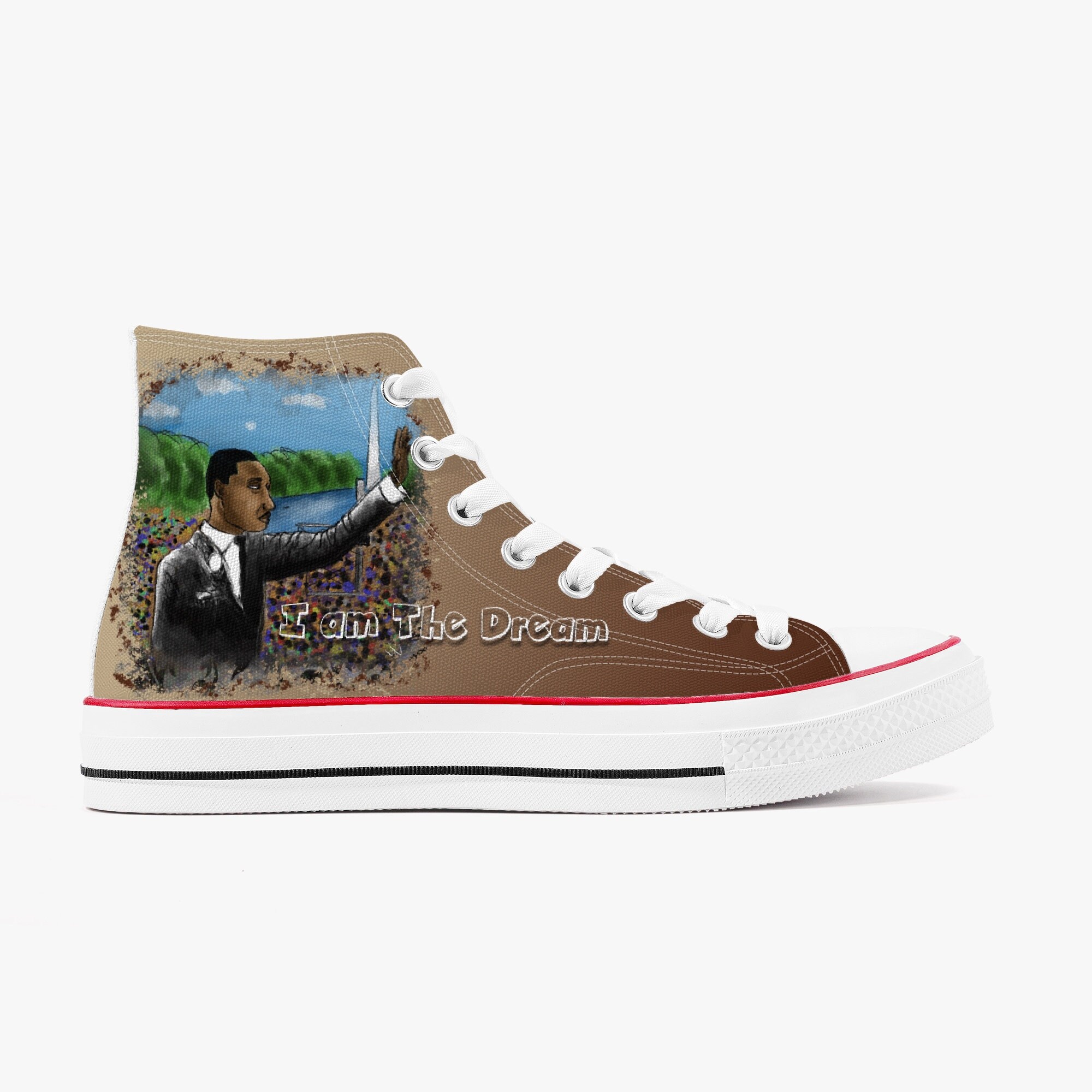 Martin Luther King Jr Dream Canvas High Top Sneakers COLORS - Etsy