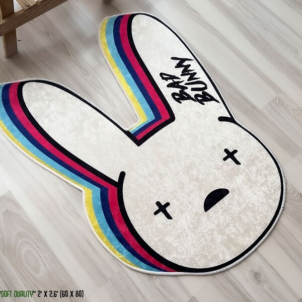Bunny Rug - Etsy