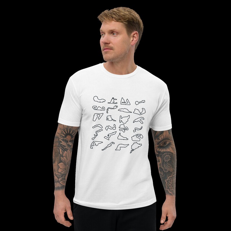 F1 Track Outline White - Etsy