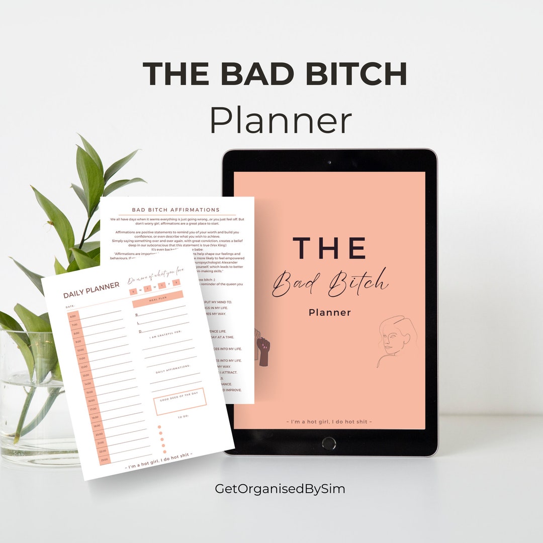 Bad Bitch Planner, Digital Instant Download, Daily Planner, Self ...