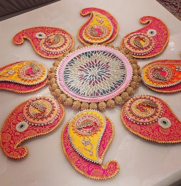 Decoration Rangoli Items for Varalakshmi Decoration for Ganesh ...