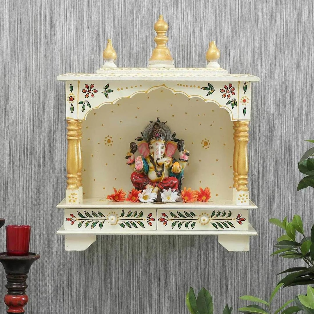 Wall Mounted Pooja Mandir for Home and Office - Etsy