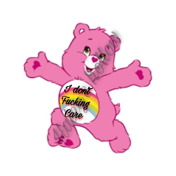 Dont Care Bear Svg - Etsy