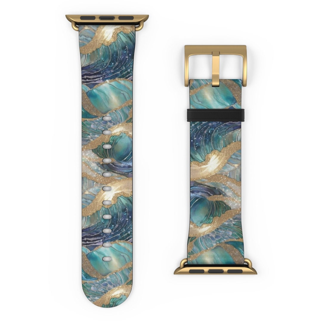 Ocean Waves Apple Watch, Beach Watch Strap for 41mm 45mm 40mm 38mm 42mm ...