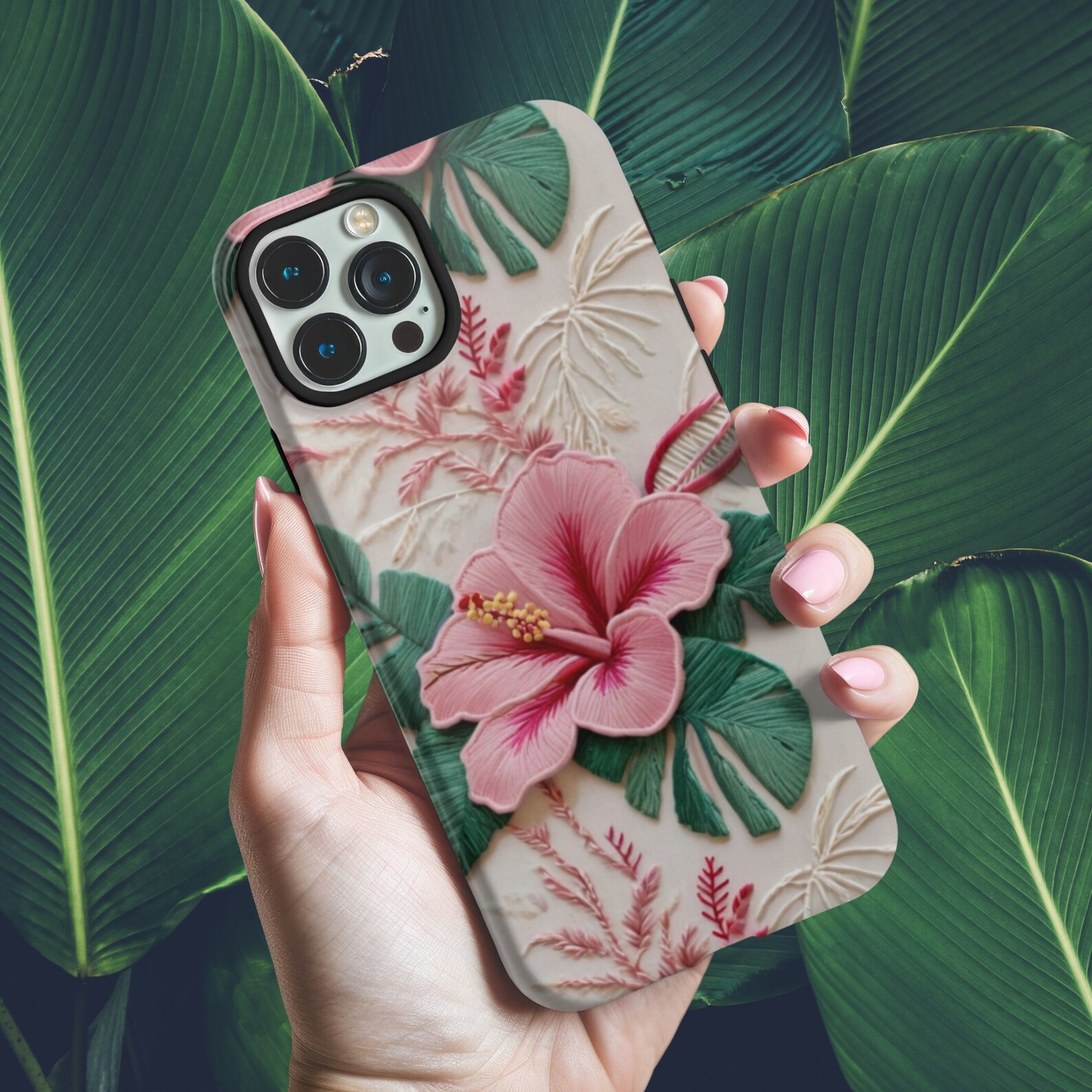 Coconut Girl Hibiscus Phone Case Girly Beach Vibes Inspired Phone Cover ...