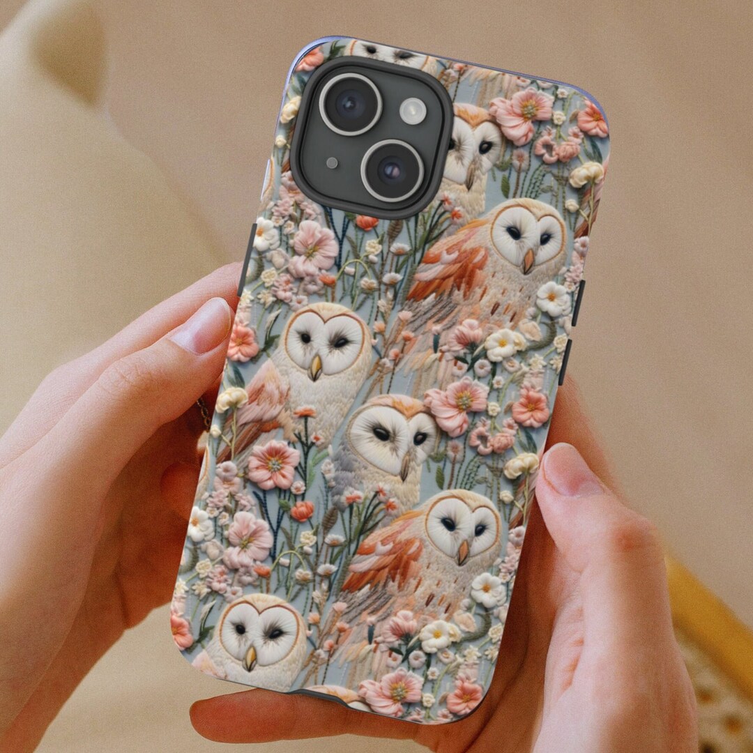 Woodland Owl Phone Case, Barn Owl Phone Cover, Magsafe, iPhone Pro Max ...