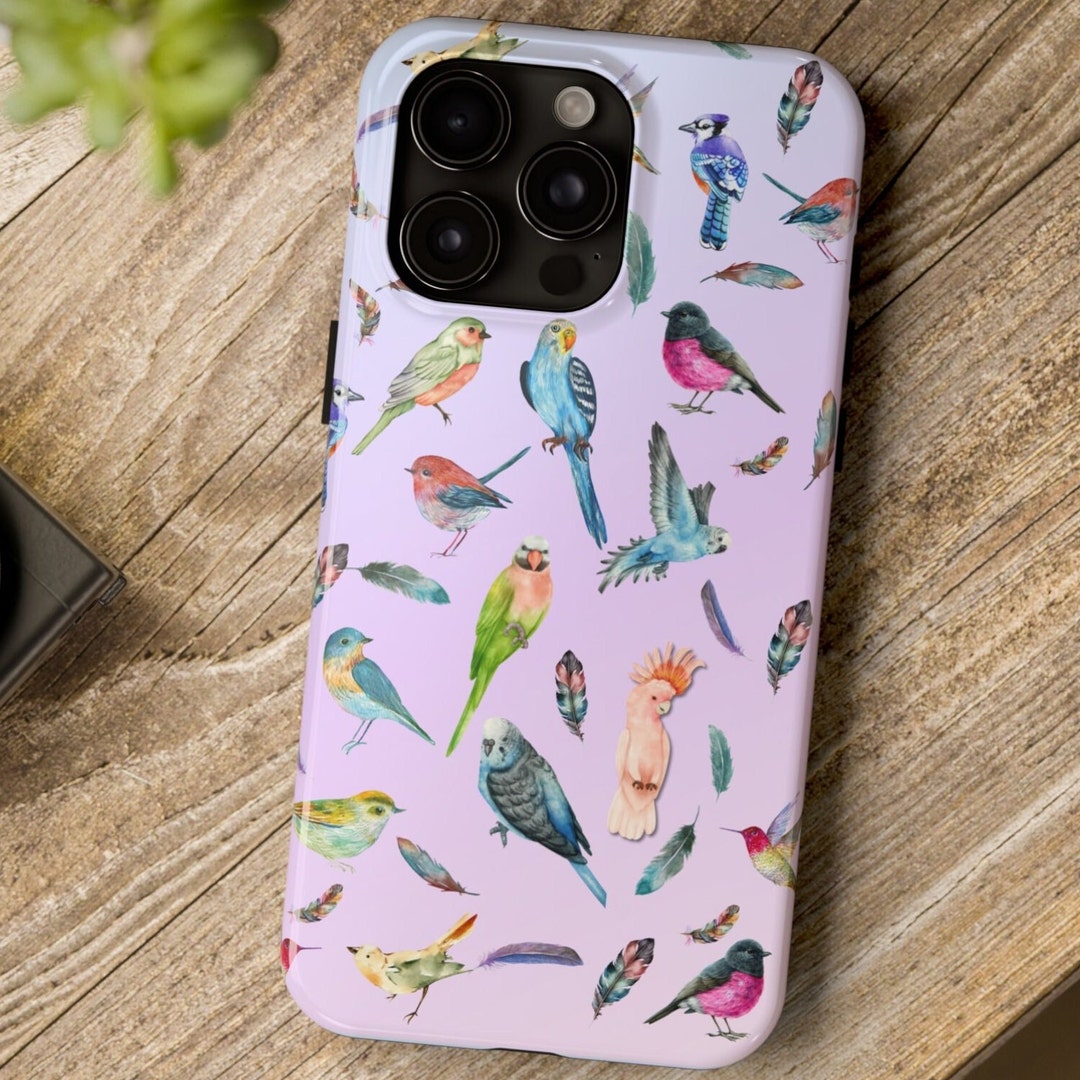Bird Phone Case, Birds Phone Cover, Budgie Bird iPhone 14 Case, Bird ...
