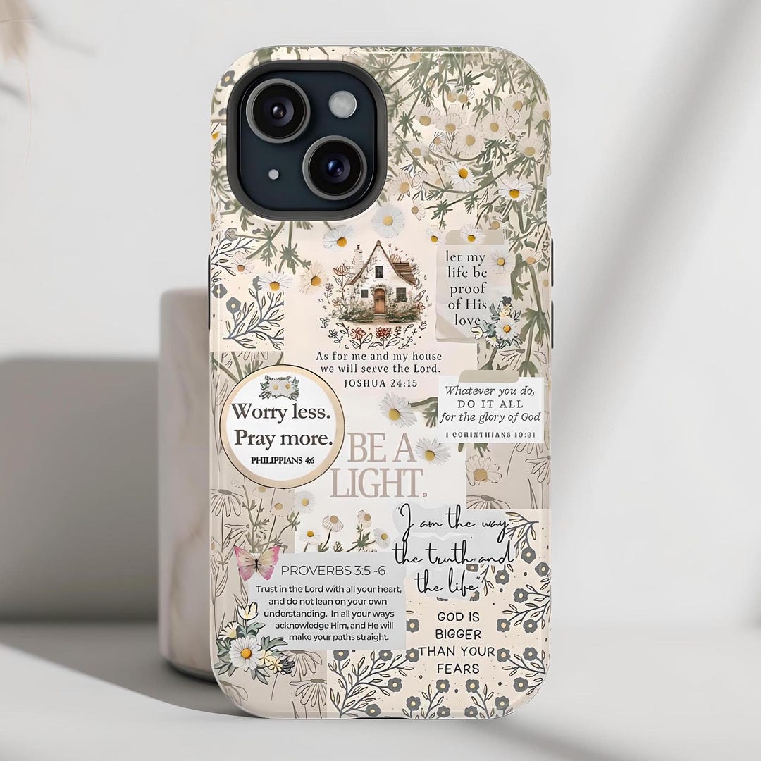 Christian Bible Verse Phone Case, Religious Phone Case, Inspirational ...