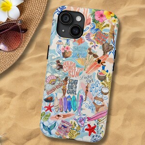 Beach Surf Inspired Collage Phone Case | Coastal Vibes Inspired Phone ...