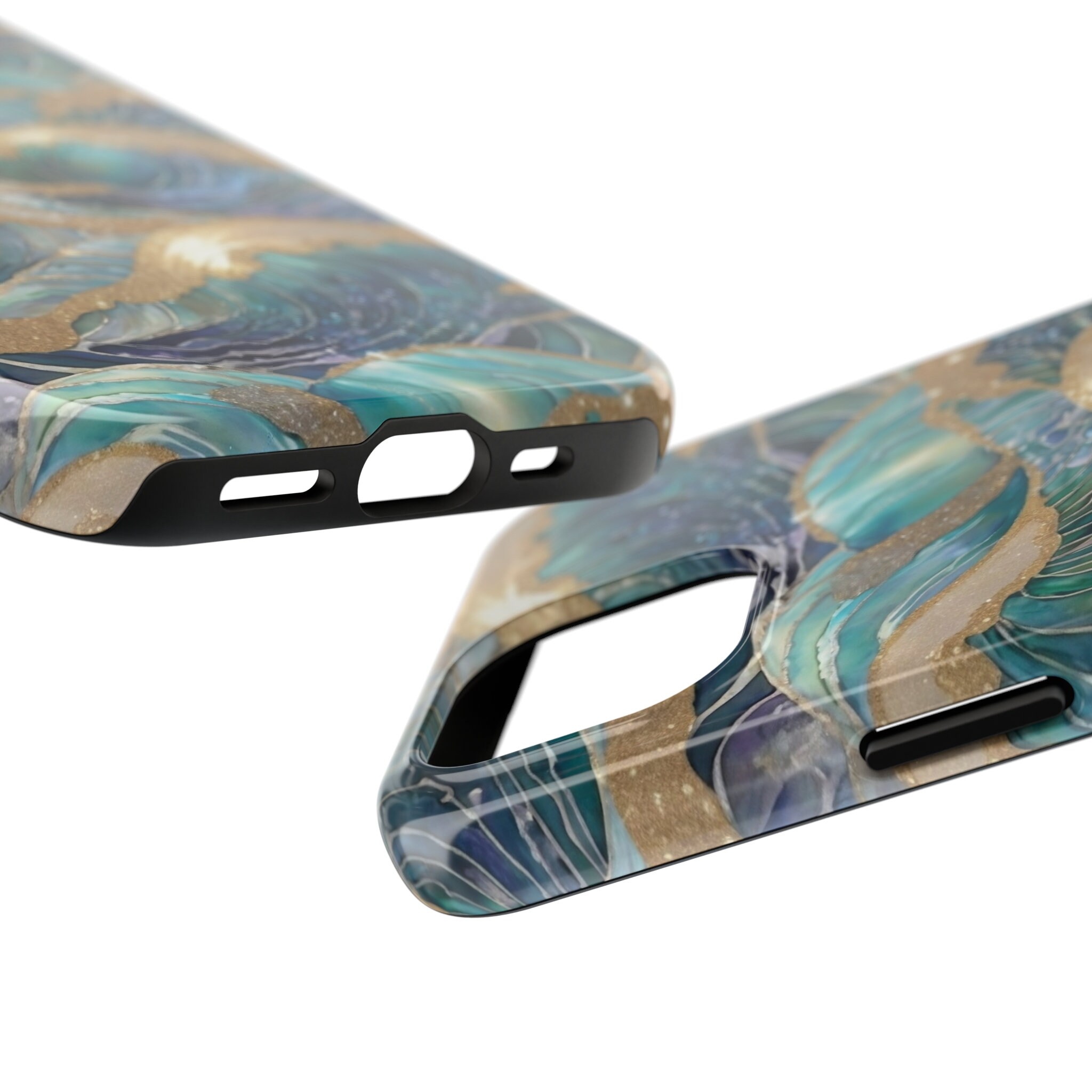 Ocean Waves Stained Glass Illusion Phone Case, Beach Vibes Phone Cover ...