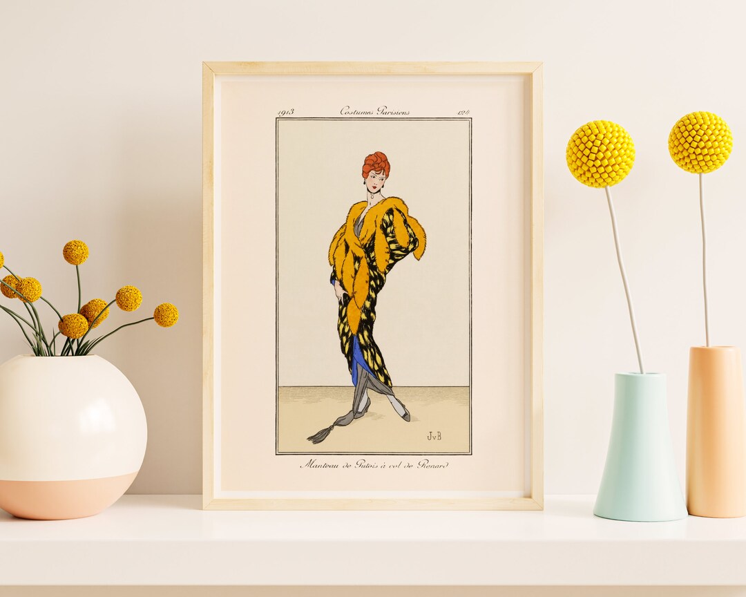 Downloadable Prints | French Art Deco Print | Minimalist Fashion ...