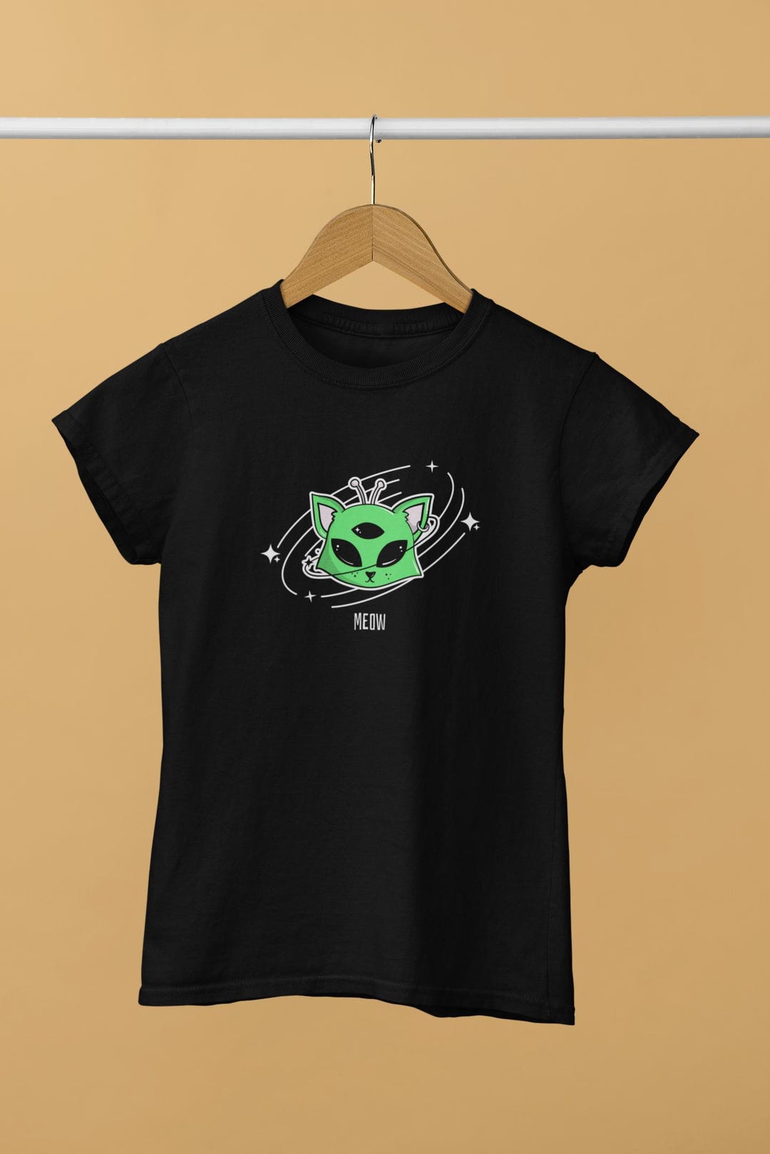Alien Cat T-shirt | Cat Shirt | Cat Clothing | Space Lovers | Spacecat ...