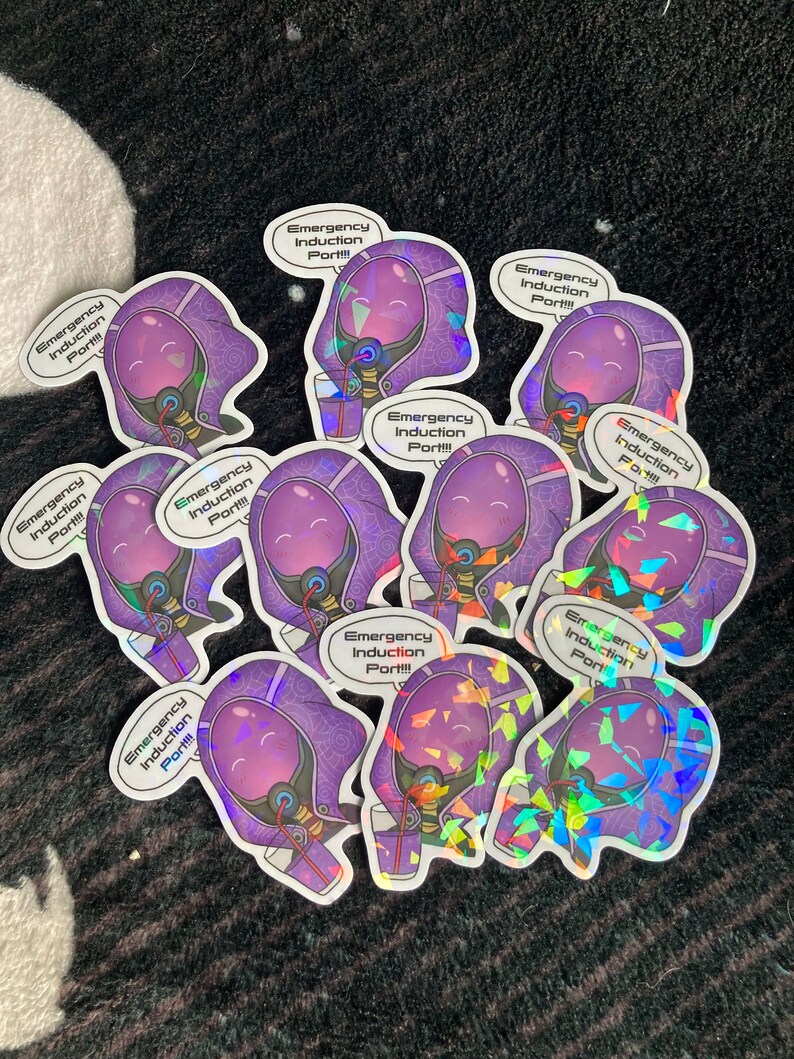 Tali Zorah Emergency Induction Port Holographic Sticker - Etsy