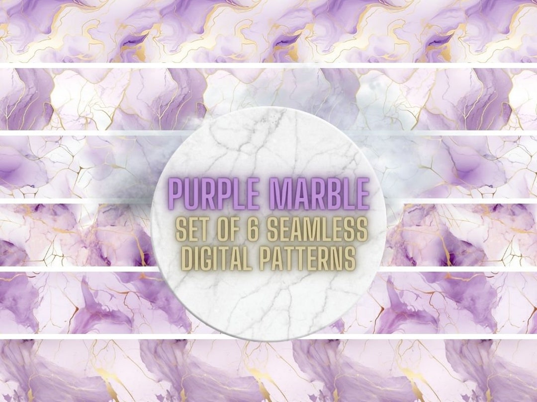 Seamless Purple and Gold Marble Digital Paper-repeating - Etsy