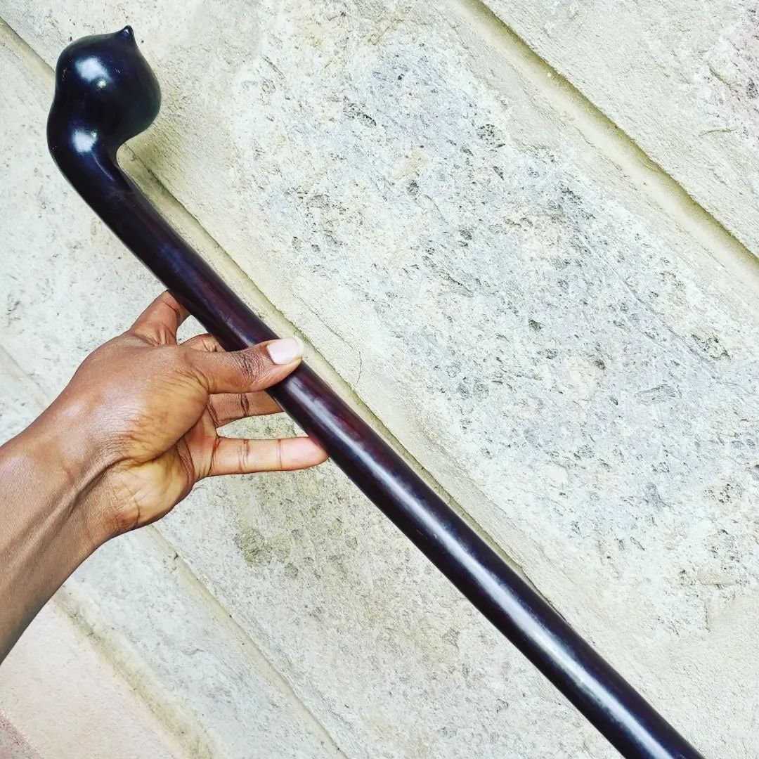Maasai Ebony Rungu Walking Stick - Etsy