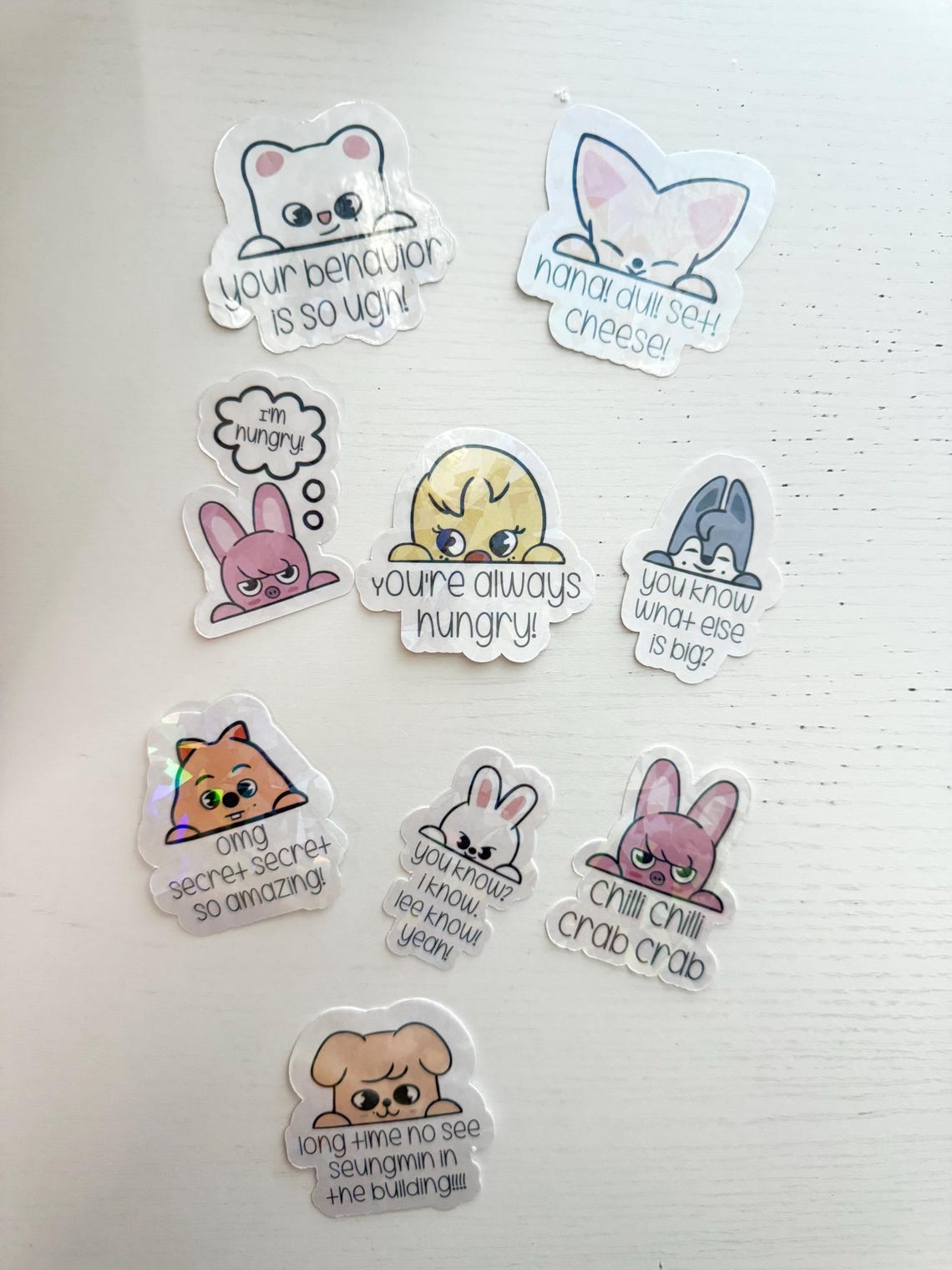 Skzoo Holographic Stickers: Stray Kids Fan Art - Etsy