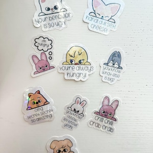 Skzoo Holographic Stickers: Stray Kids Fan Art - Etsy