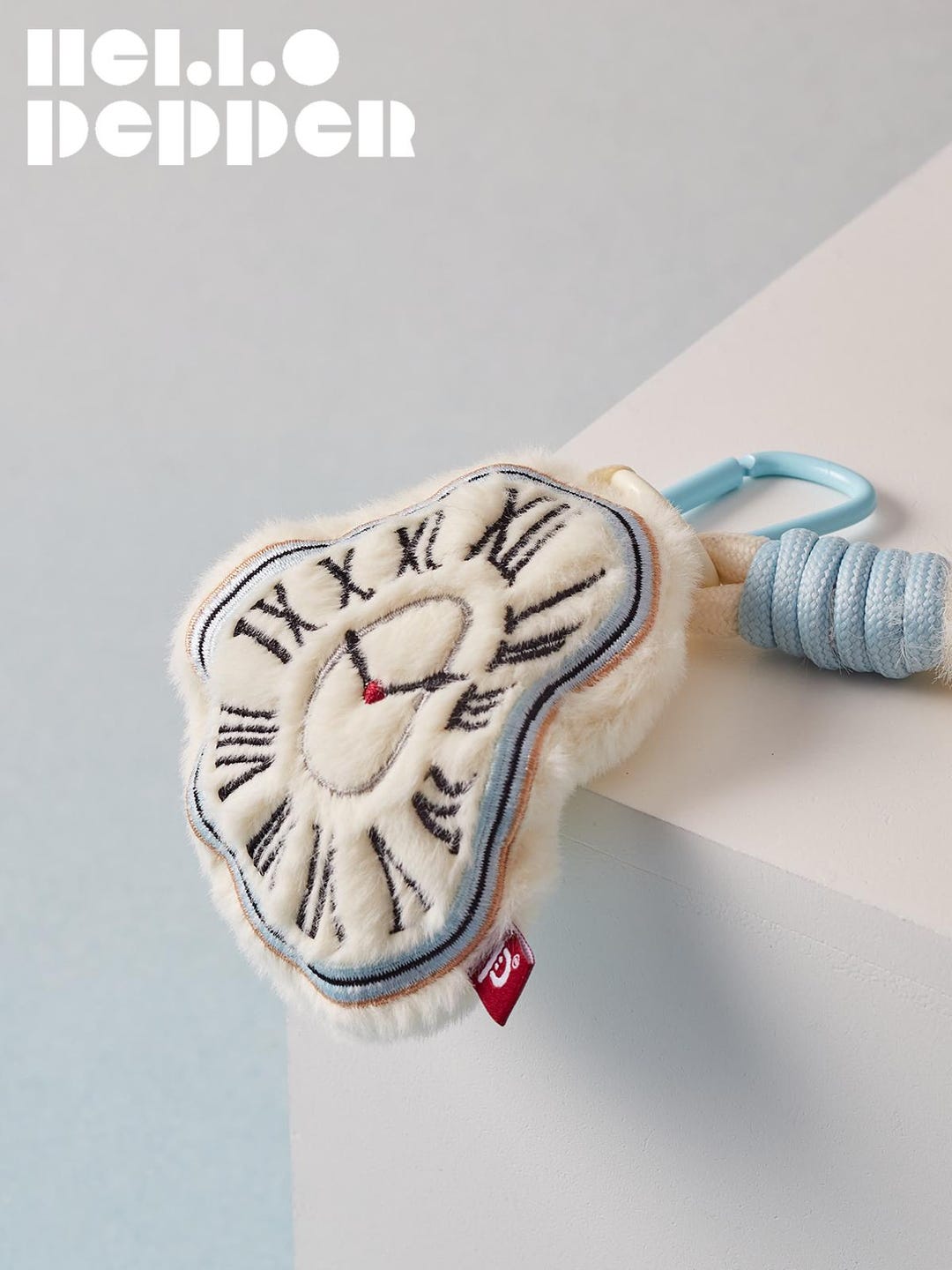 Surreal Melting Clock Keychain Bag Plush Charm - Soft Watches Series - Etsy