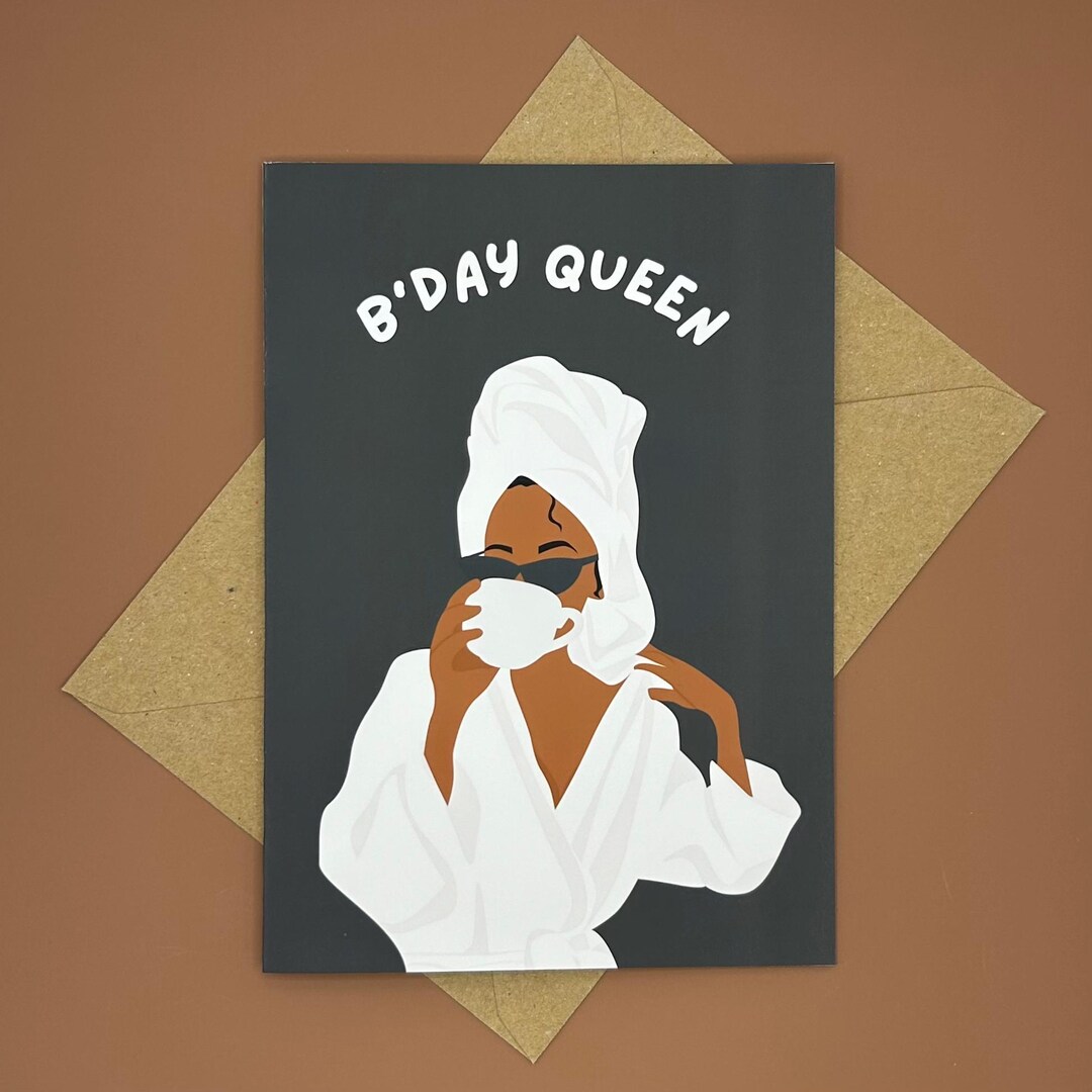 B'day Queen Birthday Card - Etsy