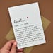 Bestie Definition Greeting Card - Etsy