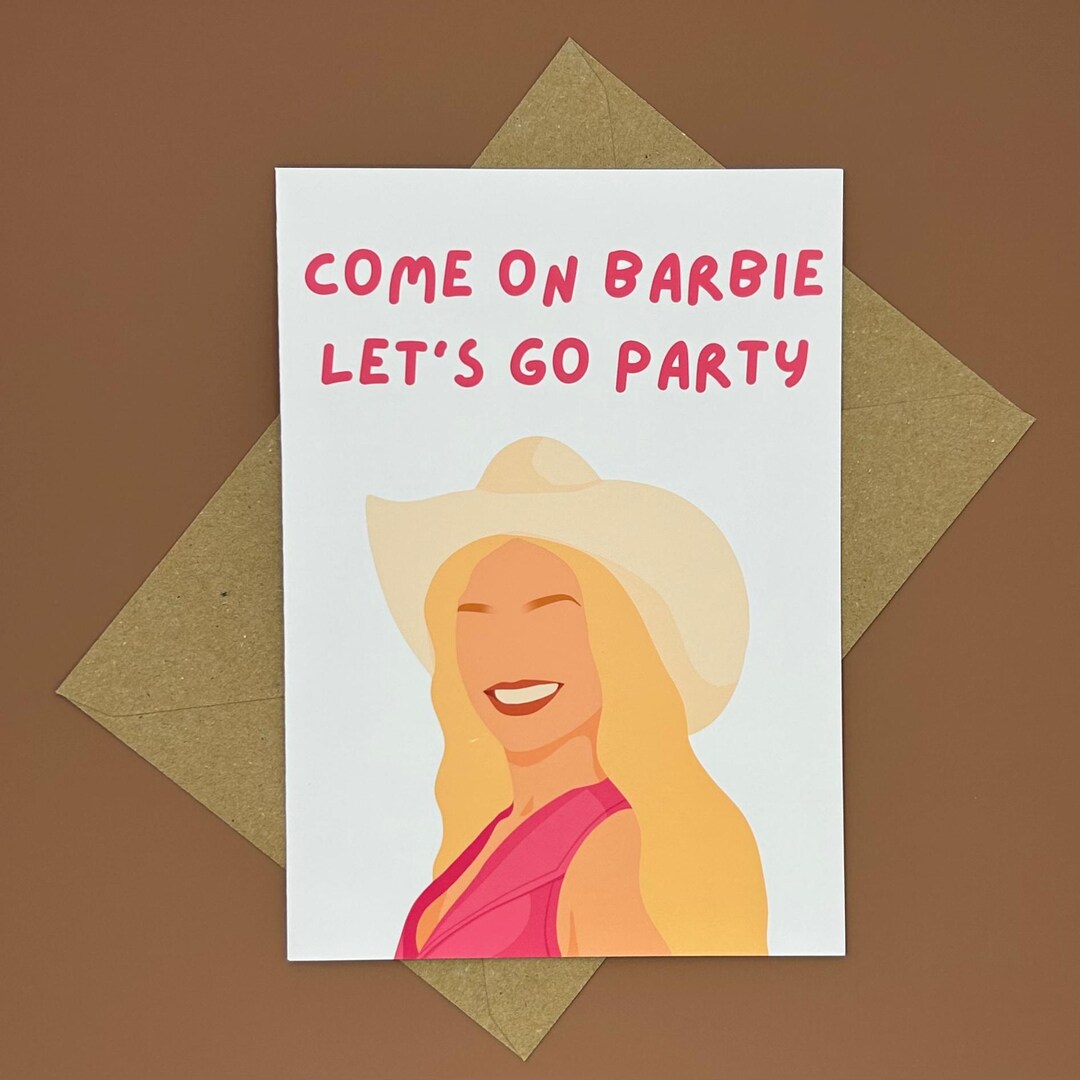 Barbie Greeting Card - Etsy