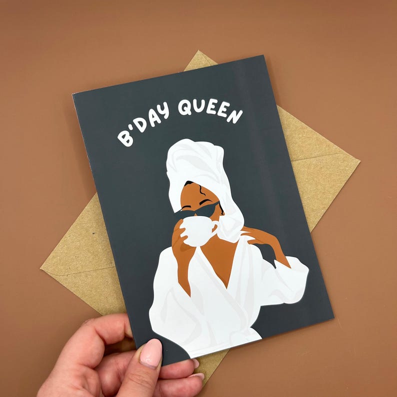B'day Queen Birthday Card - Etsy