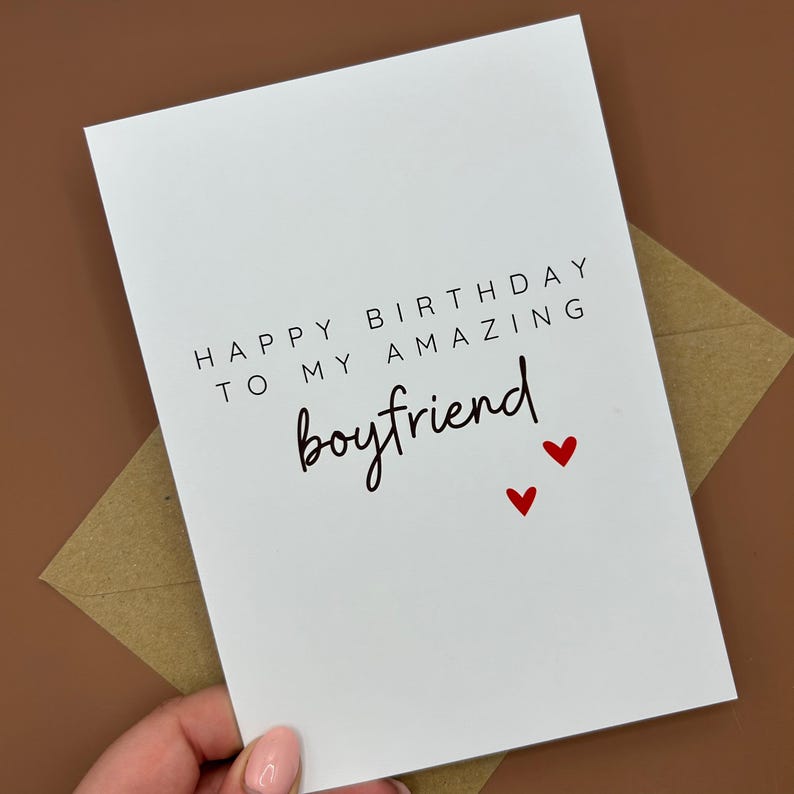 Boyfriend Birthday Card - Etsy