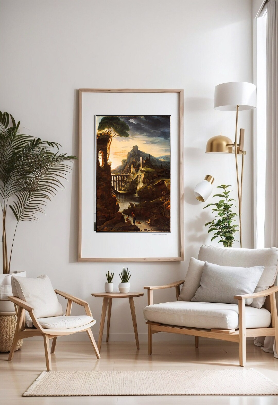 Sunset Vintage Painting - Etsy