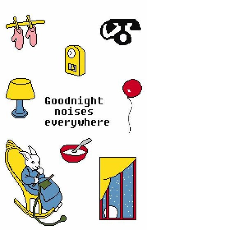 Goodnight Moon Cross Stitch Pattern - Etsy