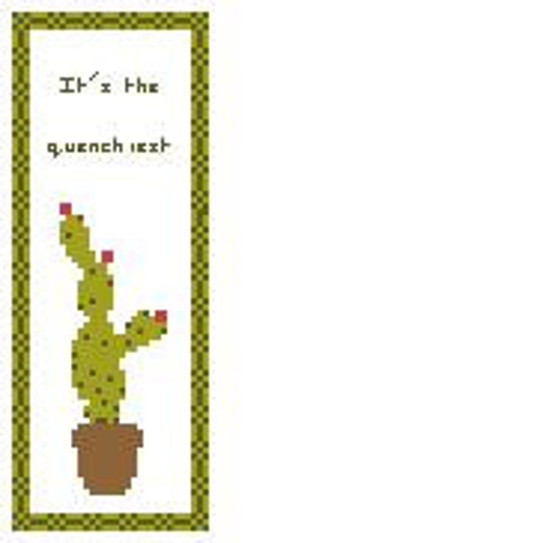 Cactus Juice - Avatar: the Last Airbender Bookmark - Cross Stitch ...