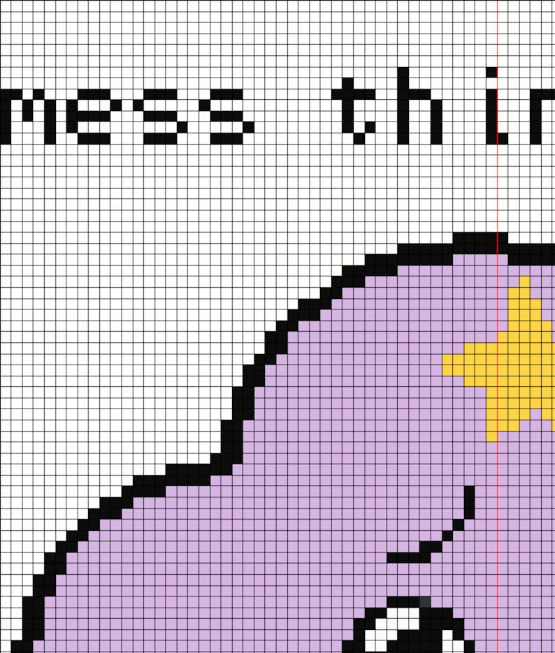 Lumpy Space Princess - I'm Really Trying Cross Stitch Pattern - Etsy