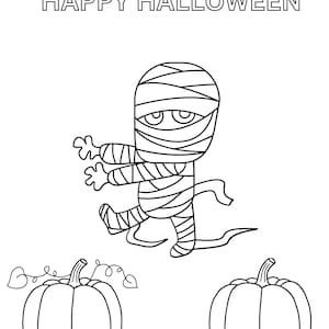 Spooktacular Halloween Coloring Pages: Ages 5-8 - Etsy