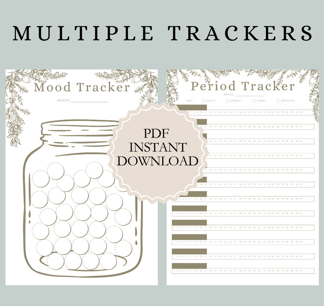 Mood Tracker Digital Download Gold Leaf Bridgerton Inspired Design ...