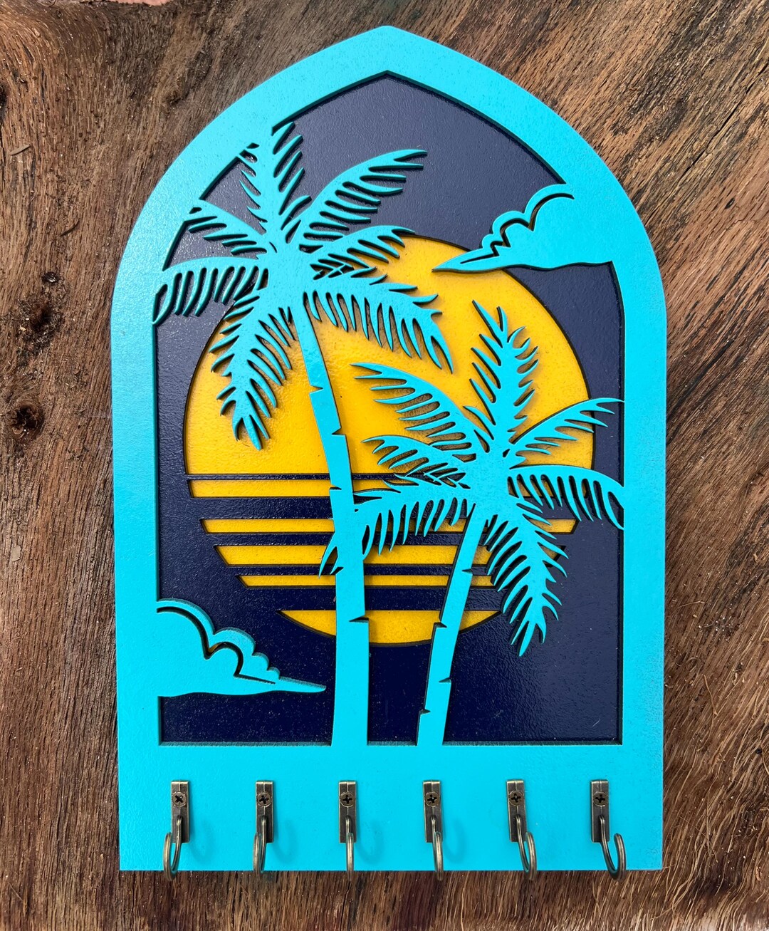 Palm Tree Key Holder - Etsy