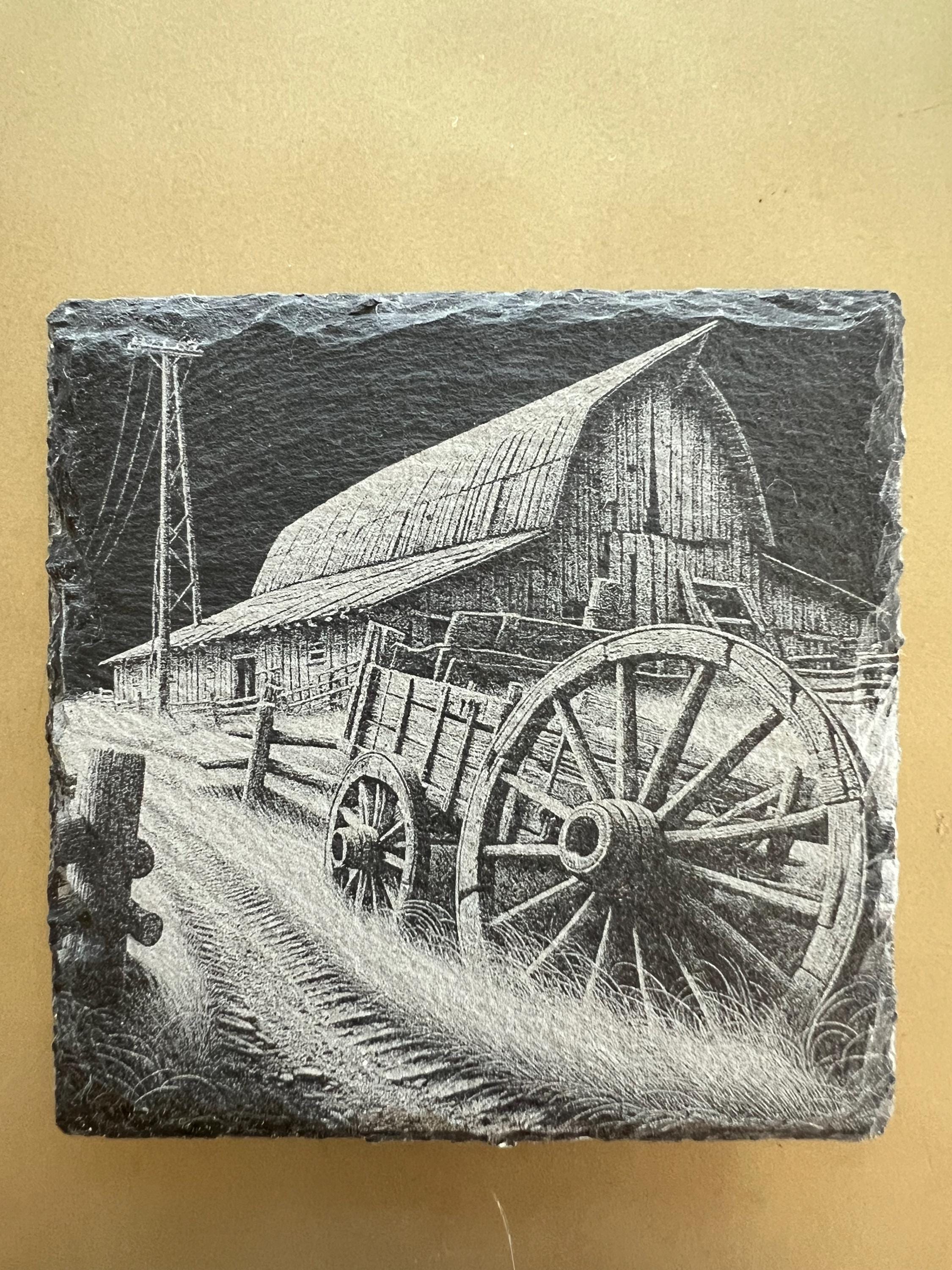 Cowboy Themed Slate Coasters, Set of 6 Coasters - Etsy