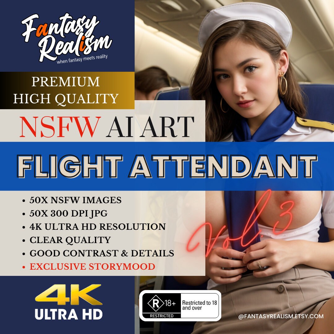 Premium NSFW Nude AI Artwork Sexy Flight Attendants Vol. 3 - Etsy Singapore