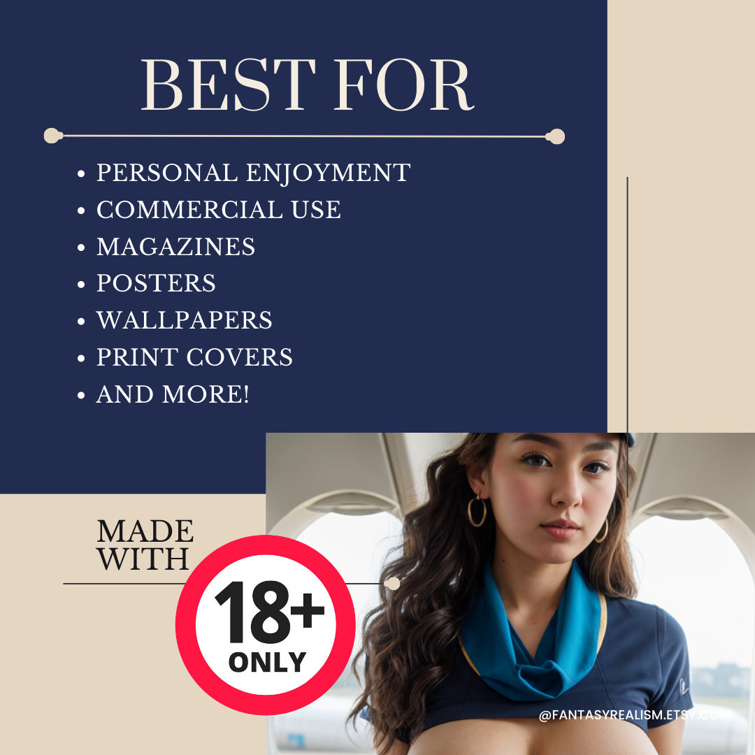Premium NSFW Nude AI Artwork Sexy Flight Attendants Vol. 3 - Etsy Singapore