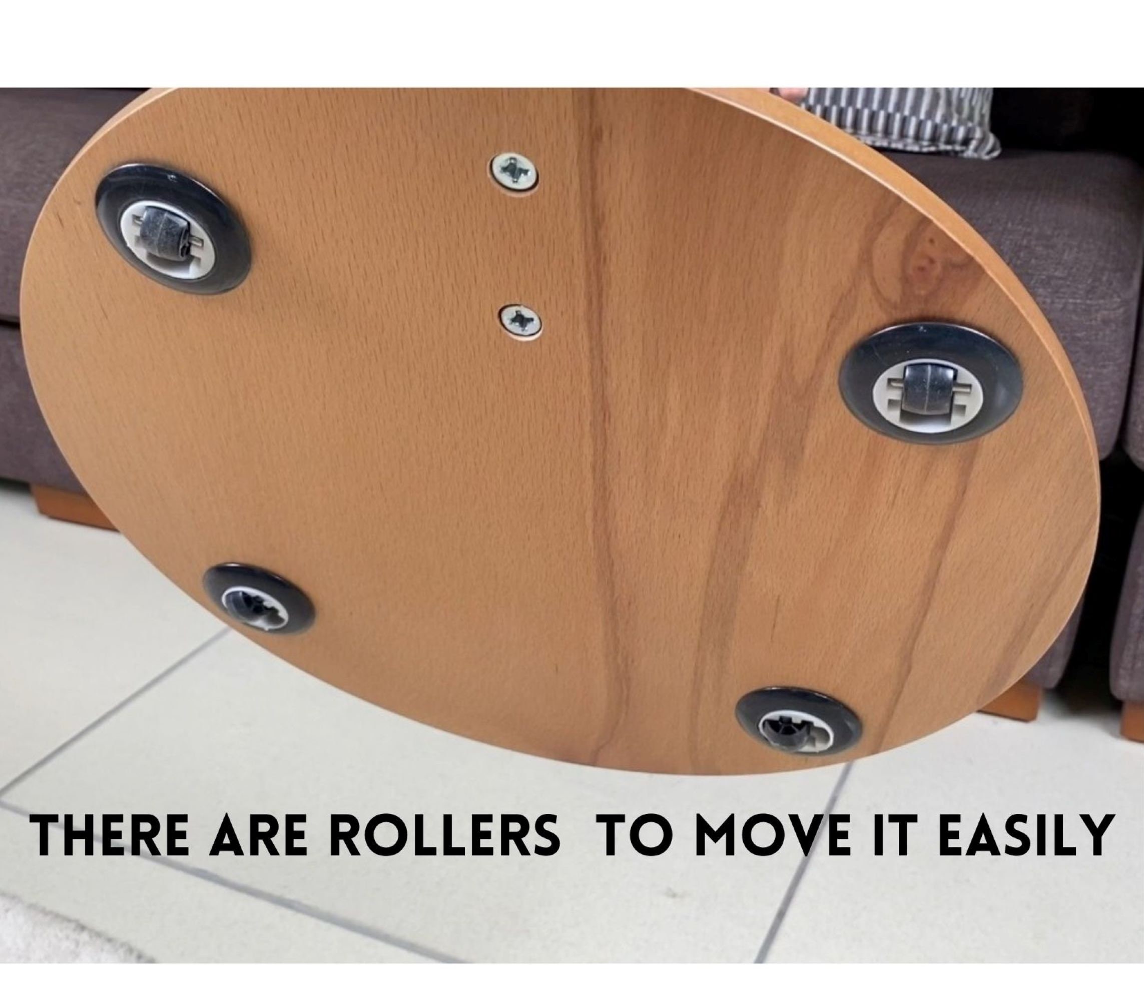 Round C Shape Laptop Table Modern Couch Table With Rollers - Etsy UK