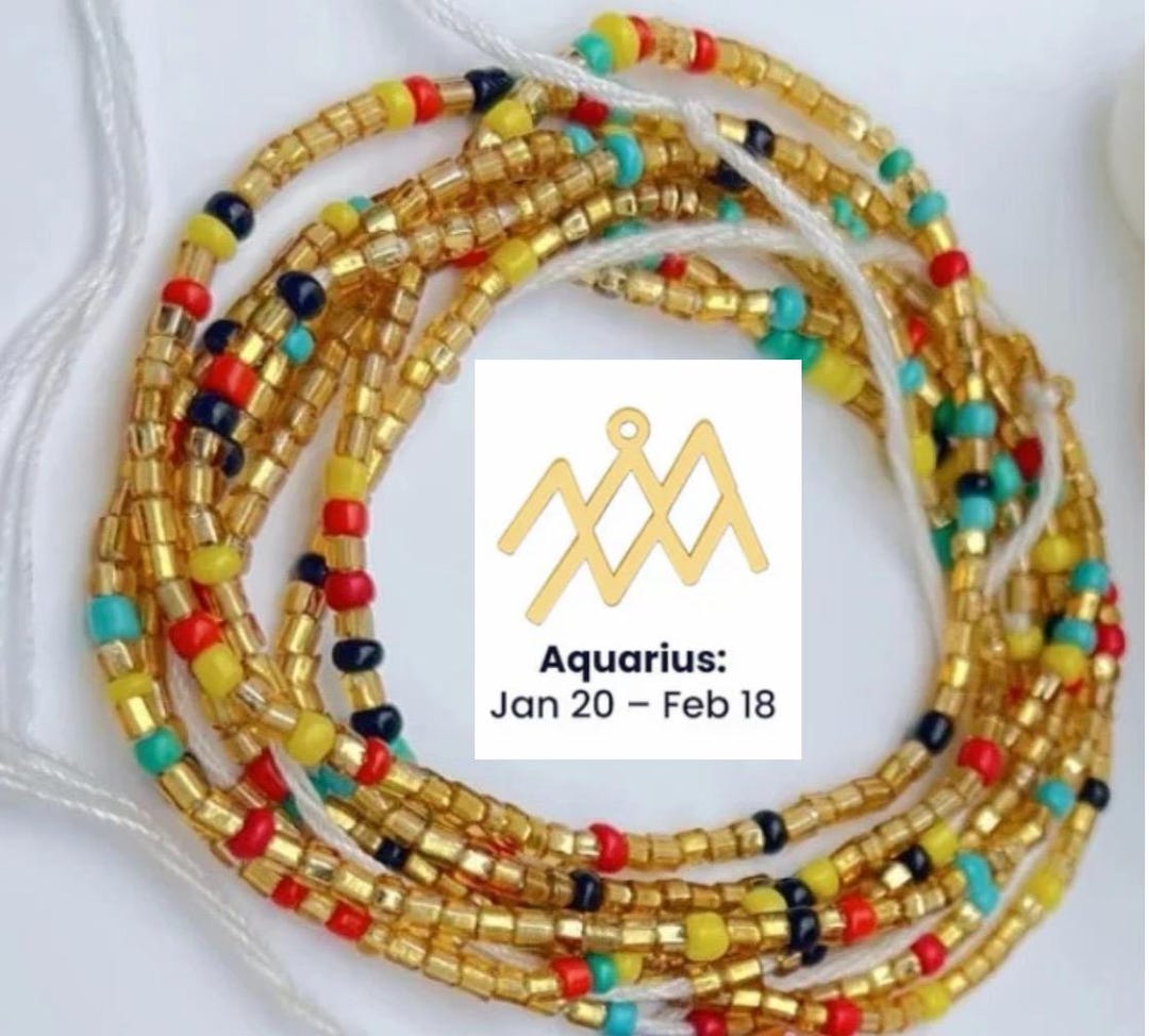 Free Spirited Zodiac Symbols Waist Beads - Etsy
