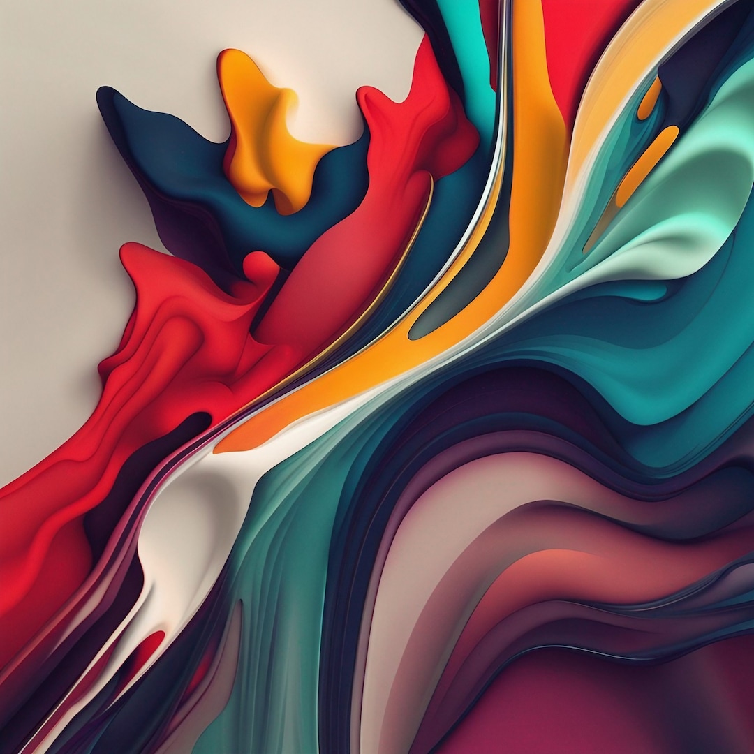 Abstract Digital Colourful Artwork Prints Home Modern Decor - Etsy
