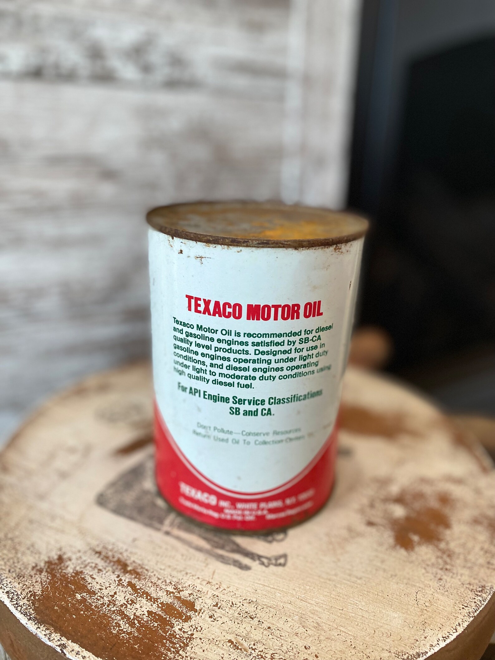 Vintage Texaco Motor Oil Can: Unopened One Quart, Advertising Decor - Etsy