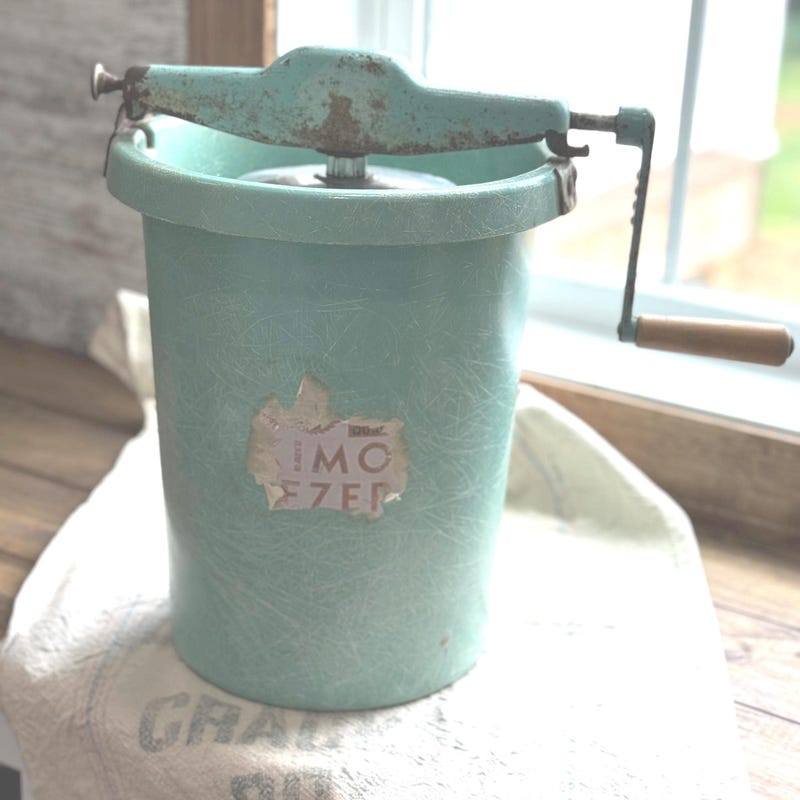 Vintage Ice Cream Maker - Etsy