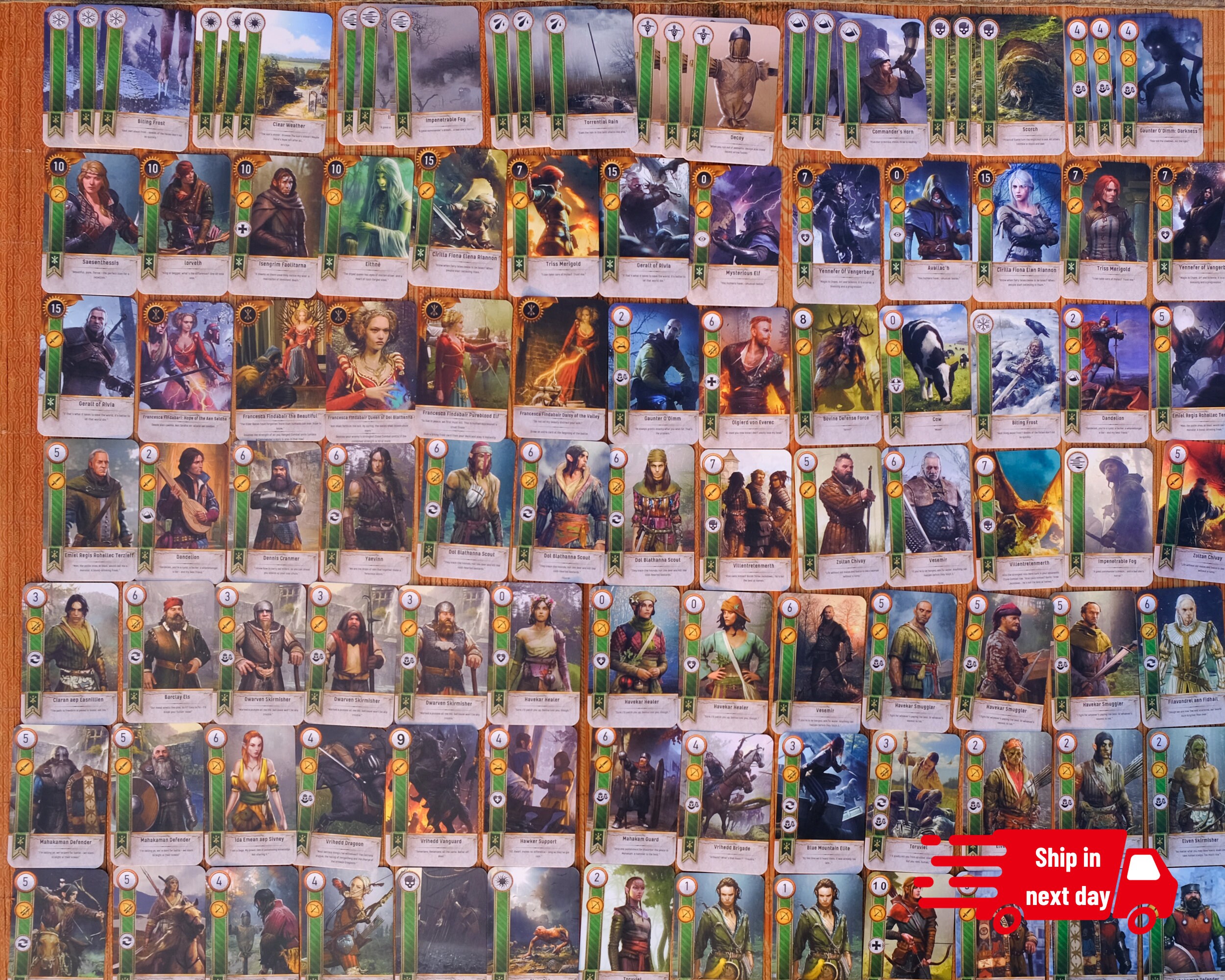 Gwent Card 5 Decks 527 Cards: Ultimate Collector's Set - Etsy