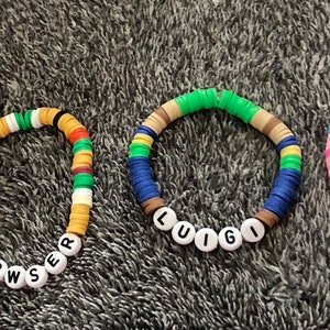 Super Mario Bros Heishi Bracelets - Etsy