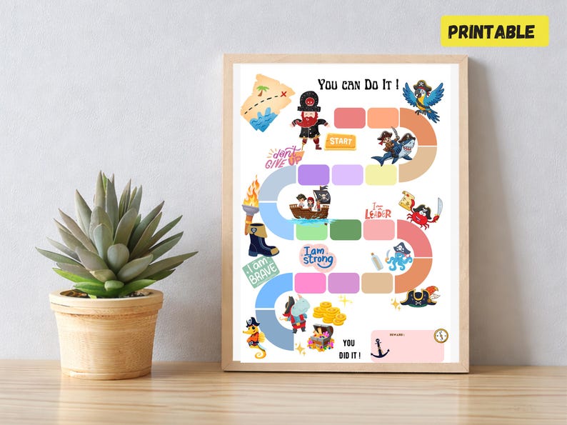 Pirate-themed Reward Chart – Printable Kids Behavior Chart - Etsy Canada