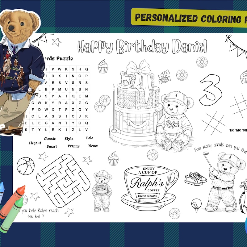 Polo Bear Birthday Favors - Etsy