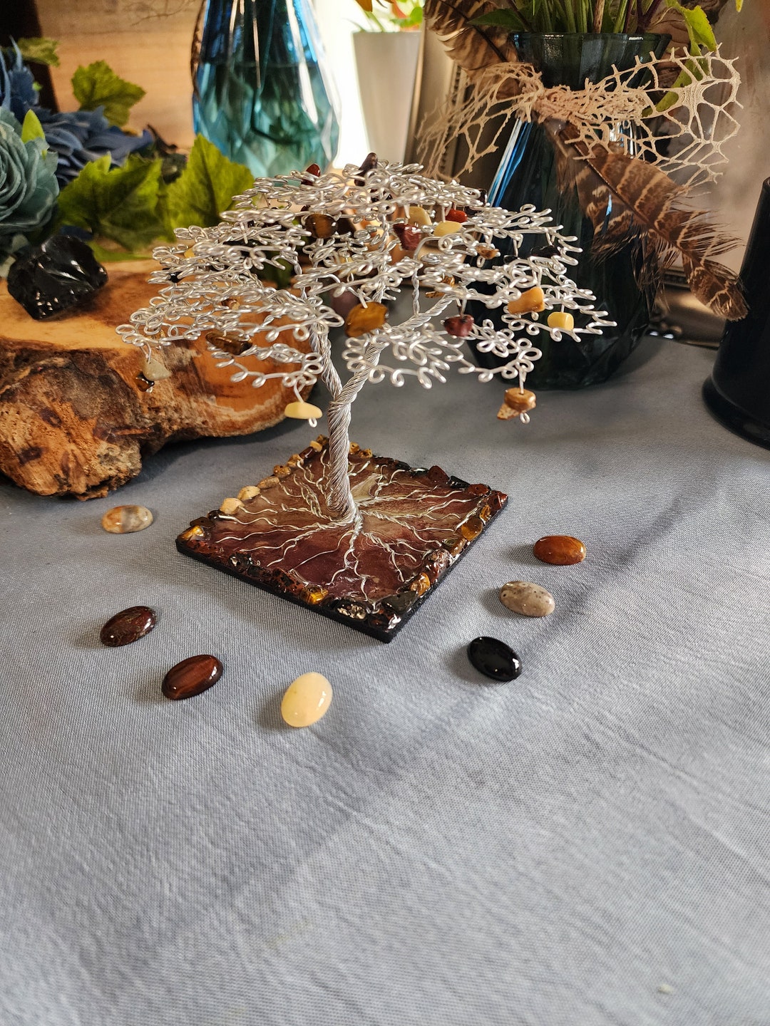 Crystal Wire Tree Sculpture - Etsy