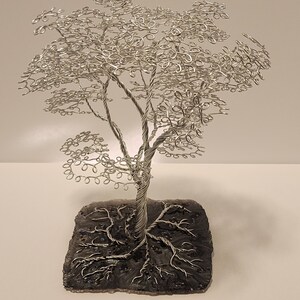 Wire Tree Sculpture Handmade Decoration Resin Base - Etsy