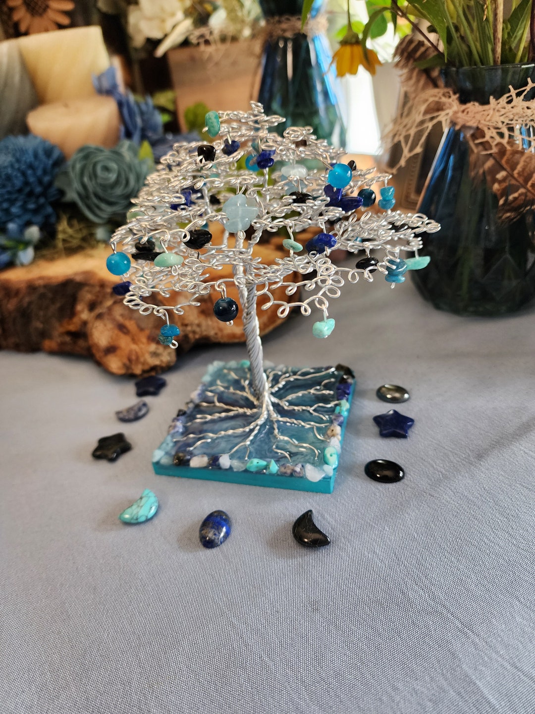 Crystal Wire Tree Sculpture - Etsy